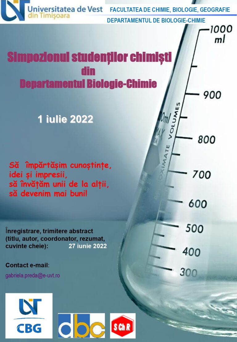 Home - Facultatea de Chimie, Biologie, Geografie